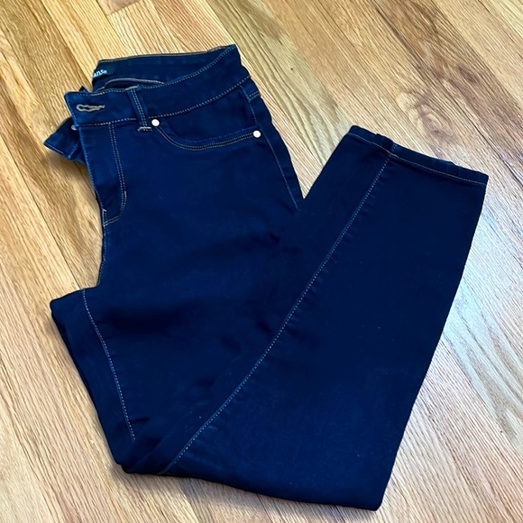 d. jeans | Jeans | Djeans Blue Jeans Gold Thread Stitching Fake Front ...